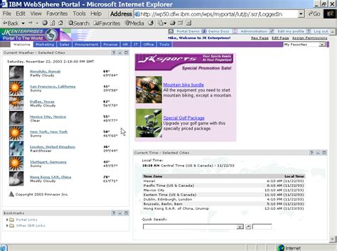 IBM WebSphere Portal Microsoft Internet Explorer Play Online On