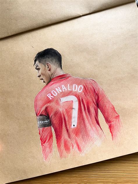 Cristiano Ronaldo Dibujo ORIGINAL Arte a lápiz boceto de Etsy México