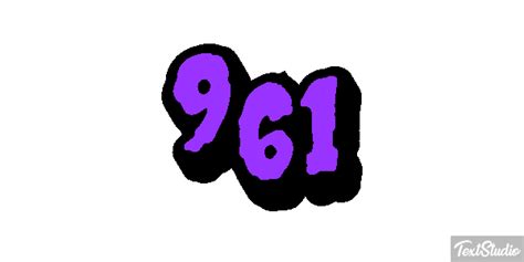 961 Number Animated  Logo Designs