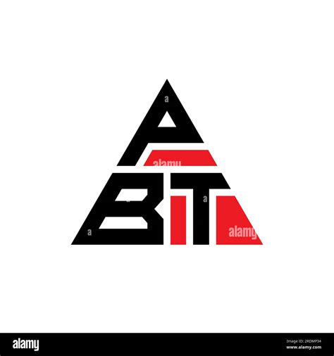 PBT Triangle Letter Logo Design With Triangle Shape PBT Triangle Logo