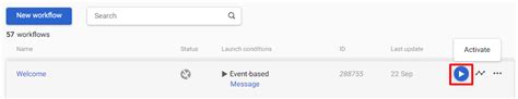 launching workflow conditions