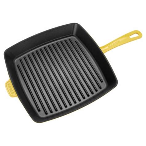 Staub Cast Iron 12 Inch Square Grill Pan Citron 12 Inch Smiths