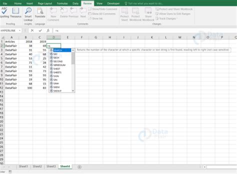 excel formulas and functions dataflair