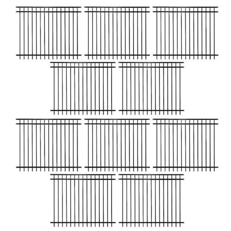 5 Ft Metal Fence Panels The Home Depot
