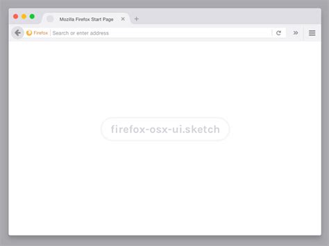 Flat Firefox Ui Mockup For Sketch Freebie Download Sketch Resource
