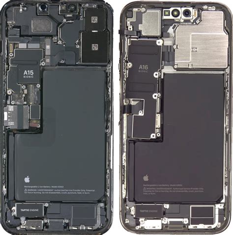 Iphone 14 Pro Max Disassembled Larger A16 Chip Heatsink