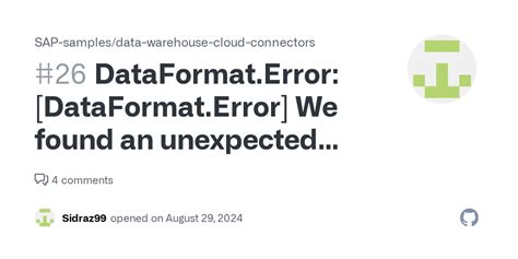 Dataformaterror Dataformaterror We Found An Unexpected Character