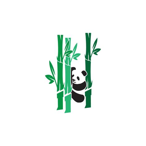 Panda Icon Logo Vector Design 13771842 Vector Art At Vecteezy