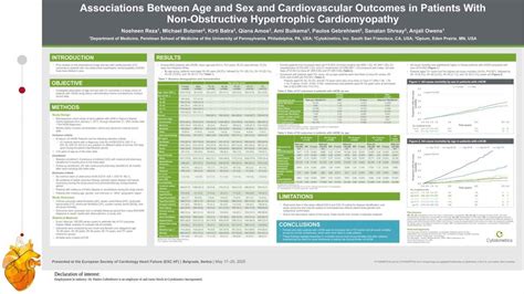 Esc 365 Associations Between Age And Sex And Cardiovascular Outcomes
