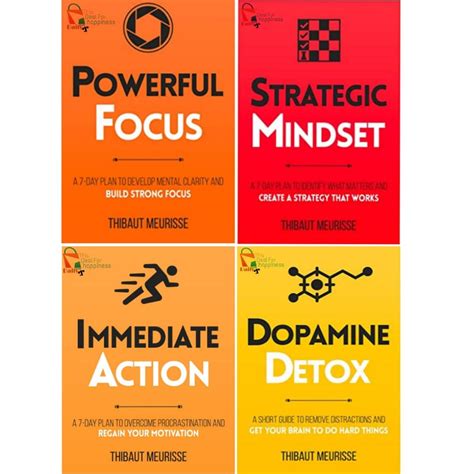 4 Book Series By Thibaut Meurisse Dopamine Detox Immediate Action