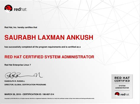 saurabh ankush on linkedin redhat rhcsa latepost