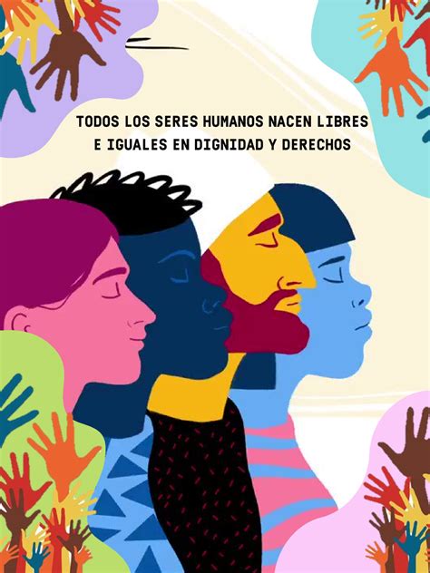 Carteles Derechos Humanos TODOS LOS SERES HUMANOS NACEN LIBRES E
