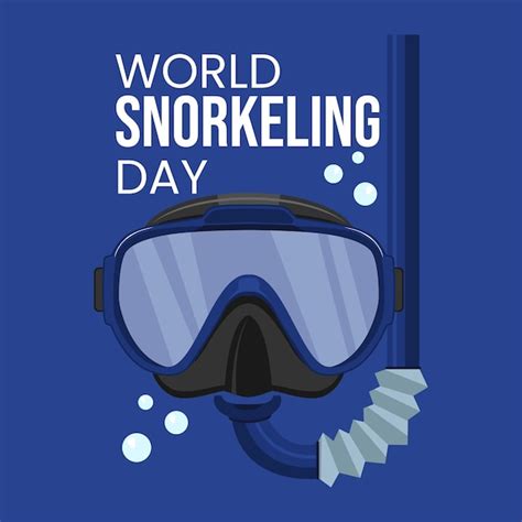 Premium Vector Diving Mask Or Snorkel Goggles Vector Illustration