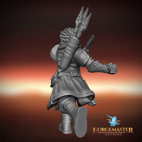 3d Printable Crimson Targe Dagger Pose 05 By Forgemaster Studios