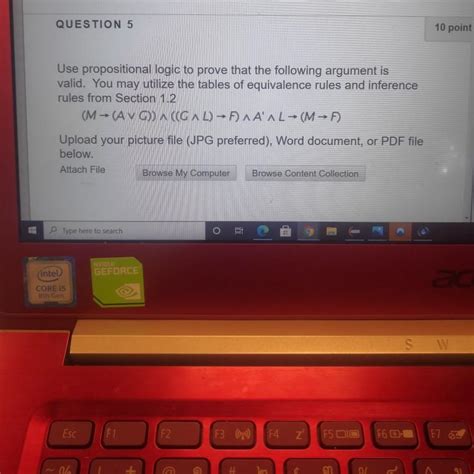 Solved Question Point Use Propositional Logic To Prove Chegg