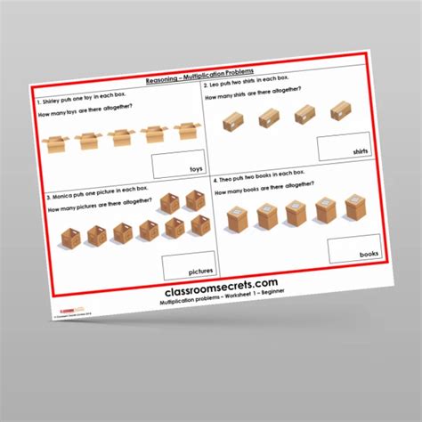 Ks1 Multiplication Problems Reasoning Test Practice Resource