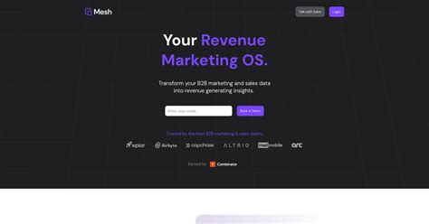 Mesh Analytics Ai Marketing And Sales Analytics For B2b