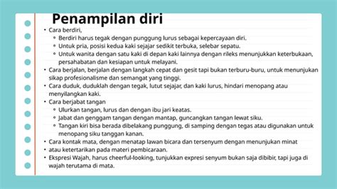 Materi Fase E Pelayanan Prima Penampilan Diri Grooming 1 Pptx