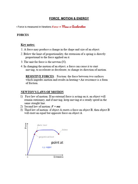 Force Motion And Energy Pdf Force Acceleration