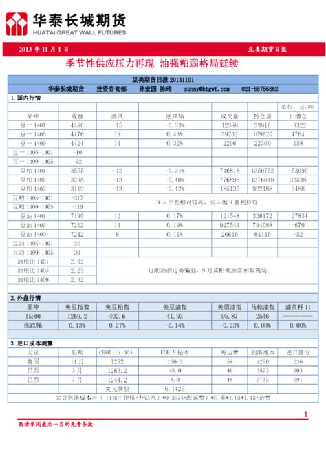 豆类期货日报：季节性供应压力再现油强粕弱格局延