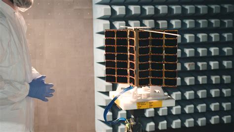 Satellite In Rf Testing Chamber Spacenews