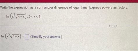 Solved Write The Following Expression As A Sum And Or Chegg