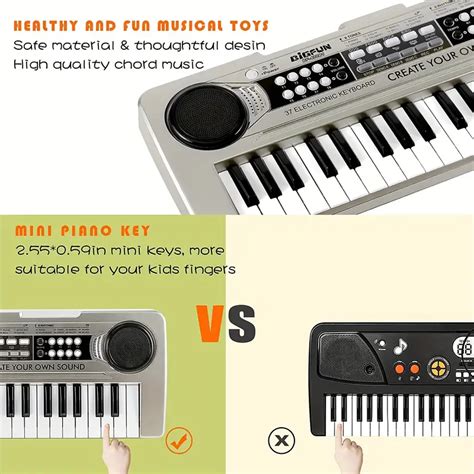 37 Keys Piano Keyboard Portable Electronic Multi Function Temu