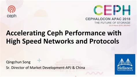 Accelerating Ceph Performance With High Speed Networks And Protocols