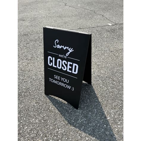 ป้ายเปิด ปิด ป้ายตั้งพื้น 2 หน้า สไตล์เกาหลี มินิมอล Minimal Sign Stand ป้ายตั้งเปิด ปิด Open