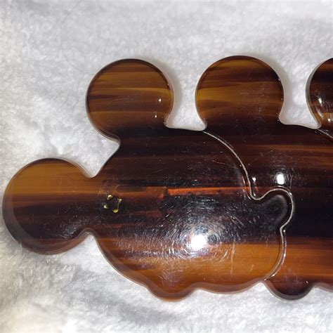 Rare Vintage Faux Tortoise Shell Mickey Mouse Barrett Gem