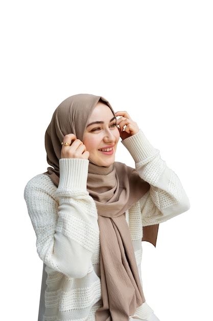Portrait De Femme Portant Le Hijab Psd Gratuite