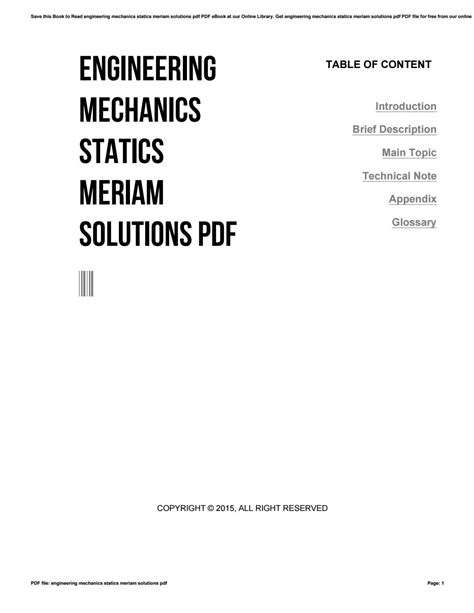Engineering Mechanics Statics Pdf Solutions