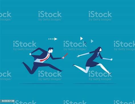 비즈니스 사람과 팀웍입니다 컨셉 비즈니스 벡터 일러스트입니다 개념에 대한 스톡 벡터 아트 및 기타 이미지 개념 경쟁 기업