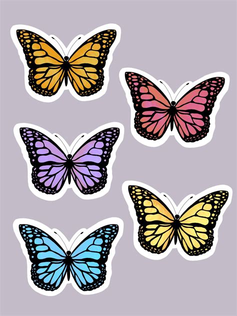 Butterfly Stickers Etsy
