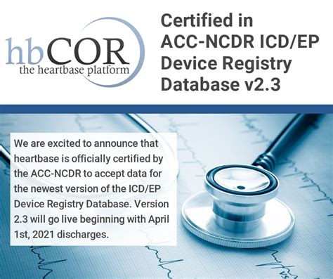 Heartbase Inc Certified In Acc Ncdr Icd Ep Device Registry Database