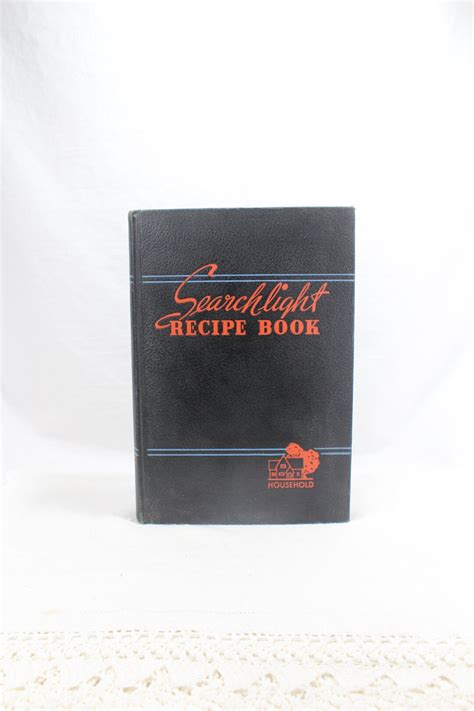 cookbook household searchlight recipe book black hardcover tab format