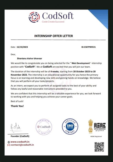 Shantanu Bhavsar On Linkedin Codesoft Internship