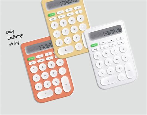 daily ui 4 calculation neumorphism effect behance