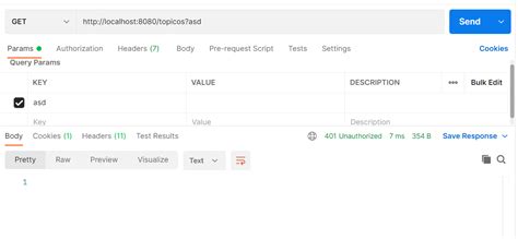 Postman Não Retorna O Body Do Erro 401 Spring Boot Api Rest