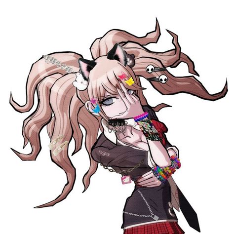 Danganronpa Junko 2020 Cosplay Sprite Edit Anime Bonito Pegatinas Bonitas Arte Con Gatos