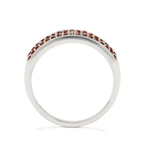 Anthill Garnet Ring In Sterling Silver 048cts Gemporia