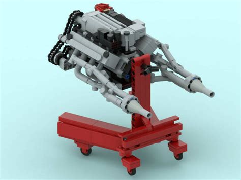 Terminator Engine With Stand For Display Buildamoc
