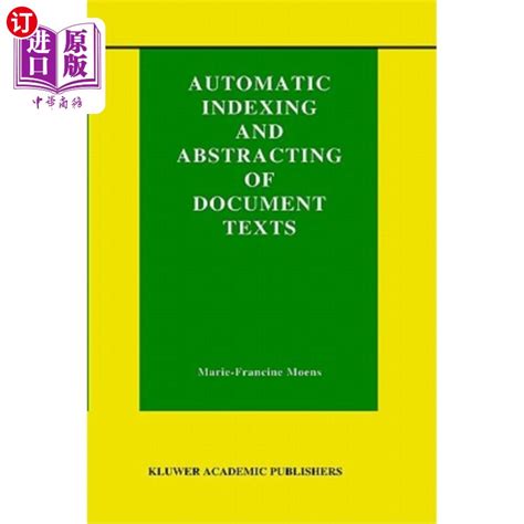 海外直订automatic Indexing And Abstracting Of Document Texts文档文本的自动索引和摘要虎窝淘