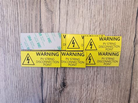 Warning Pv String Disconnection Point Label Pack Of 10 Innovative
