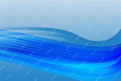 Premium Vector Gradient Blue Abstract Wave Background