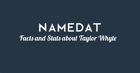 Taylor Whyte Background Data Facts Social Media Net Worth And More