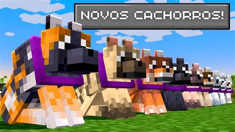 Tudo Sobre Os Novos Cachorros Do Minecraft 121 Youtube