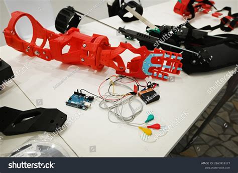 D Printed Exoskeleton Modular Concept Prototype Stock Photo