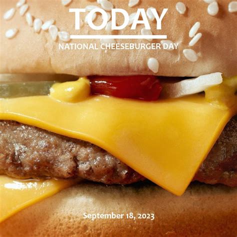 National Cheeseburger Day National Cheeseburger Day Cheeseburger