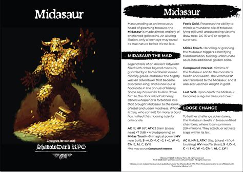 Midasaur By Darcy Perry By Duck Quest